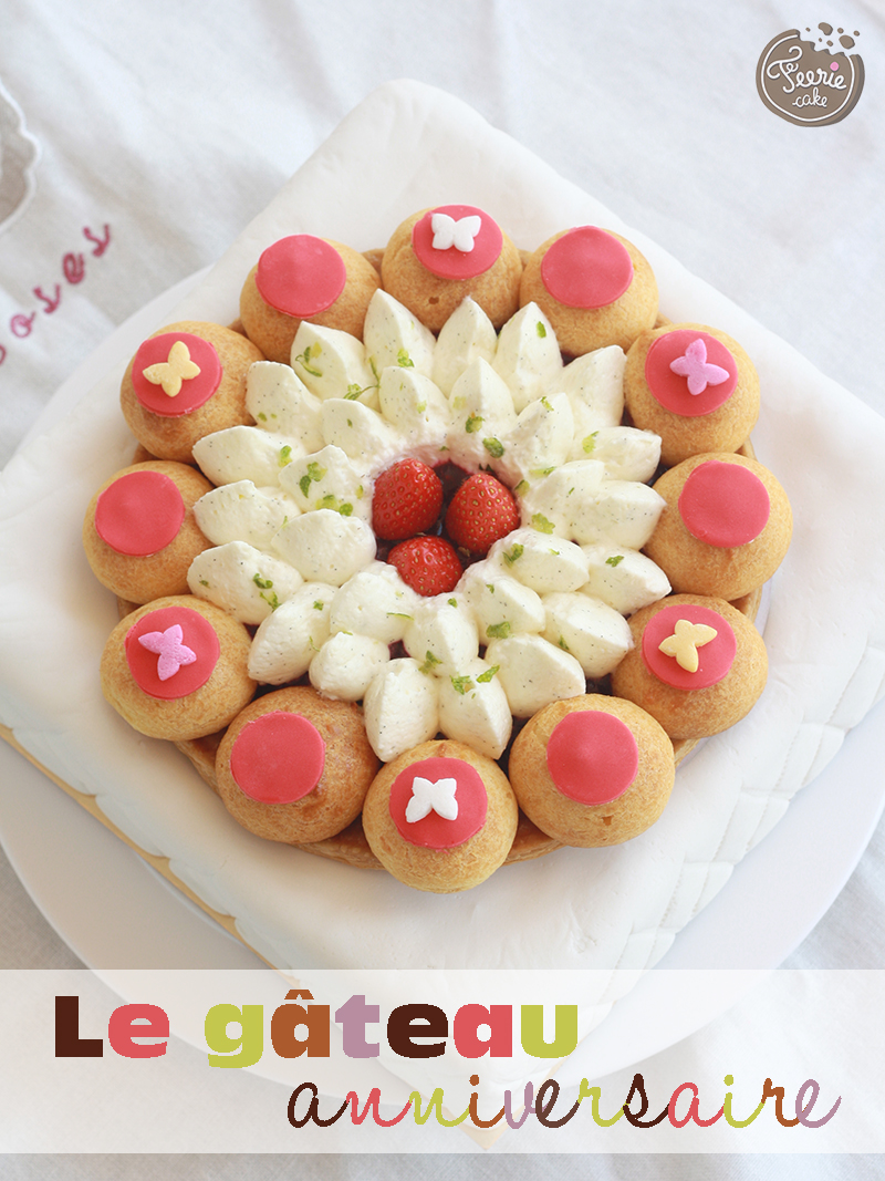 Saint Honoré aux fruits rouges sur lit de moelleux à la pistache