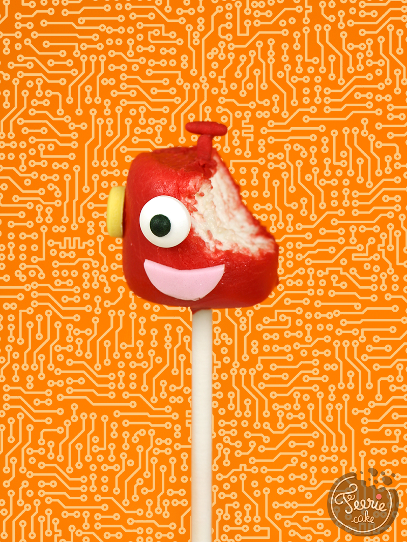Marshmallow pops robots - Féerie cake