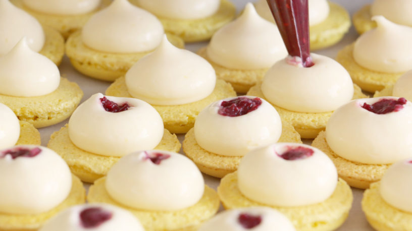 Recette des macarons citron/framboise - Féerie Cake