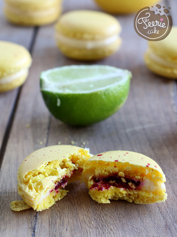 Recette des macarons citron/framboise - Féerie Cake