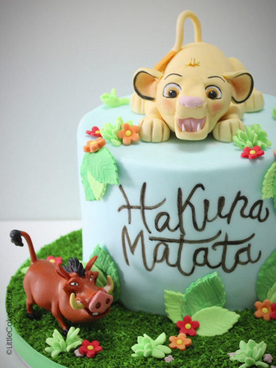 Le gâteau Hakuna Matata du Roi Lion - Féerie Cake