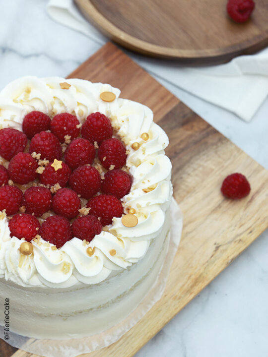 Vertical Layer cake aux fruits rouges - Féerie cake