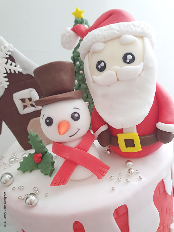 Tuto cake design de Noël - Féerie cake